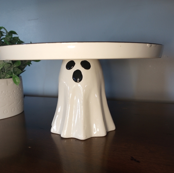 Holiday | Ghost Cake Stand Spooky Halloween Party Decor Large Dining ...